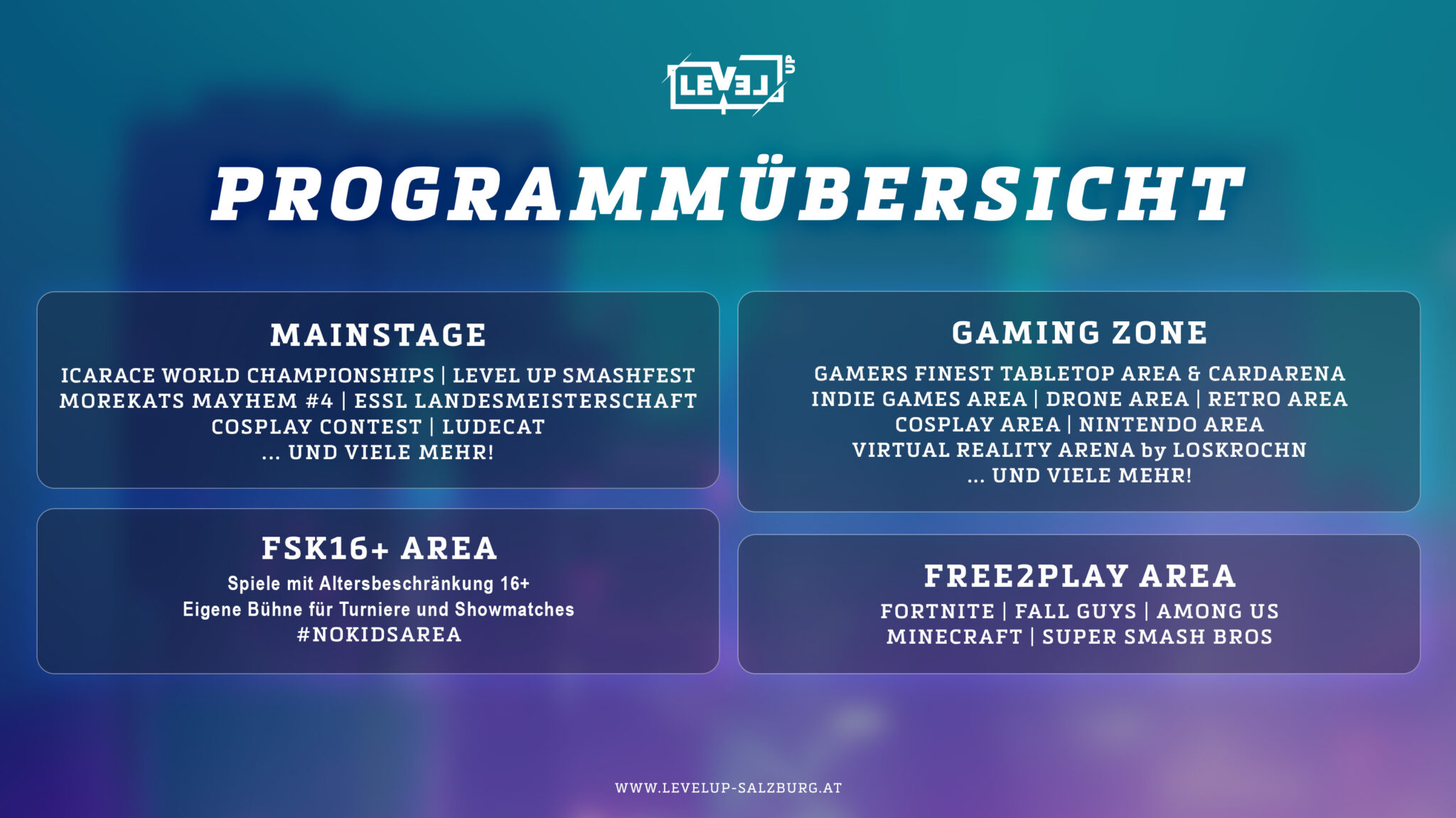 Erste Einblicke ins Programm von LEVEL UP 2023 – LEVEL UP